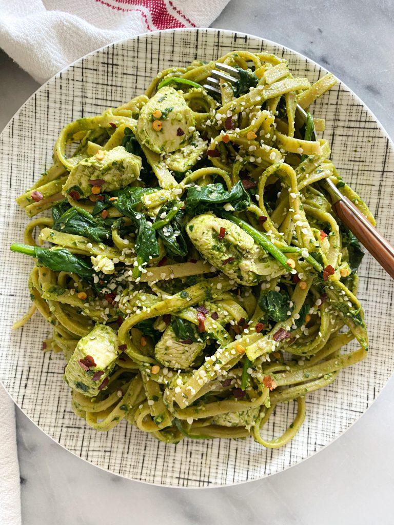 Spinach Basil Hemp Seed Blender Pesto - Winnie Kison