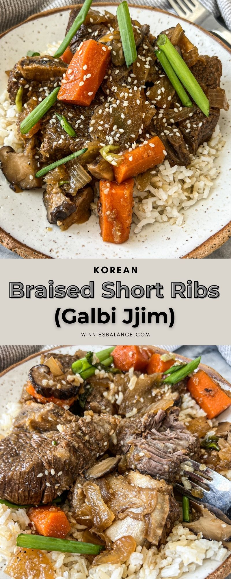 Korean Braised Short Ribs (Galbi Jjim) - Winnie Kison