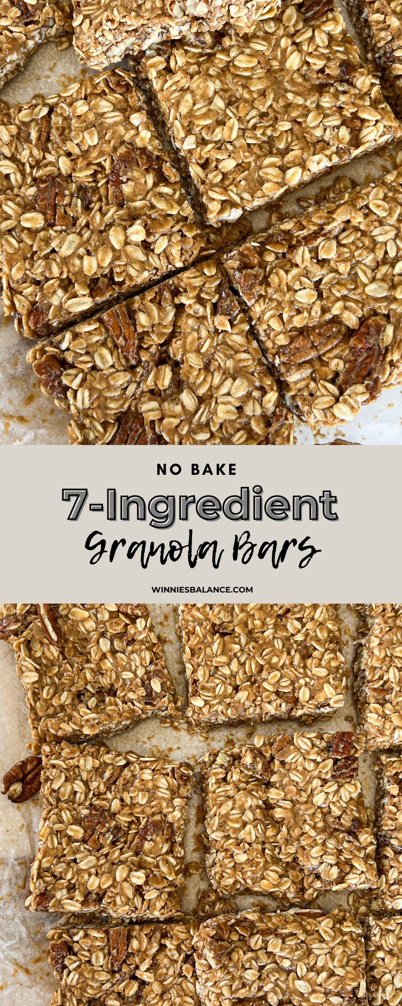 7-Ingredient Homemade Granola Bars - Winnie's Kitchen