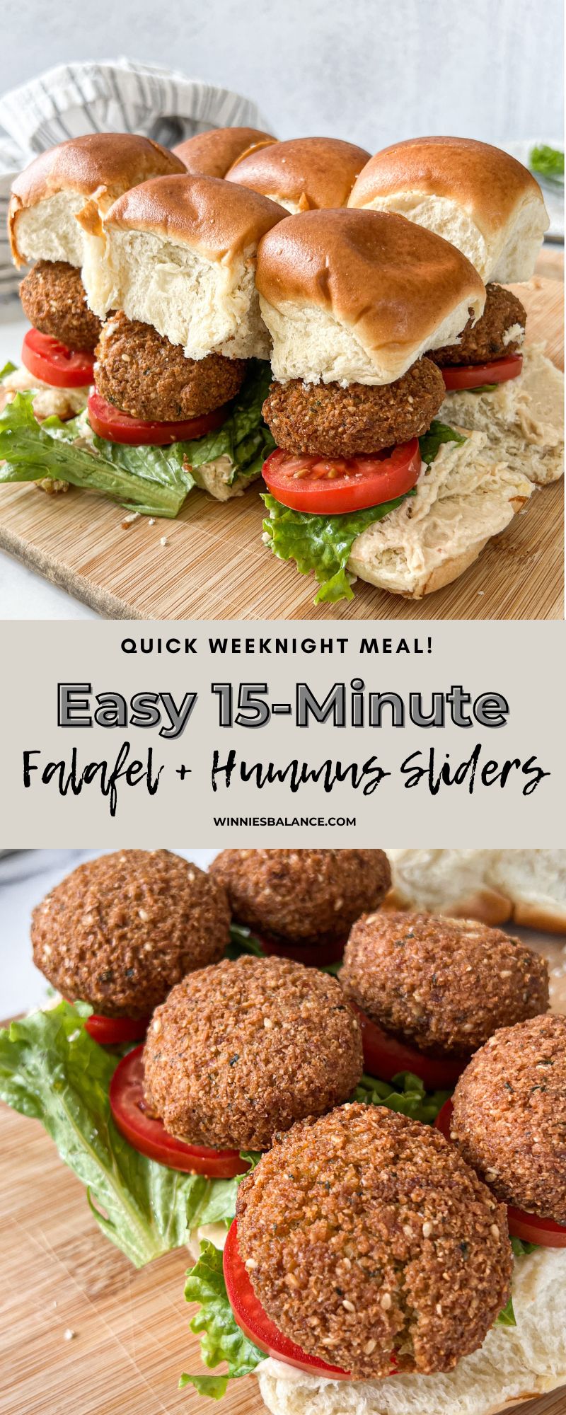 Easy 15-Minute Falafel Sliders (Vegan) - Winnie's Kitchen