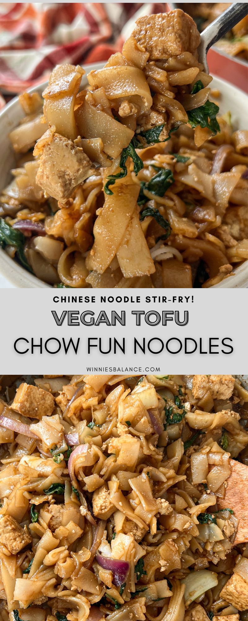 Vegan Tofu Chow Fun (Cantonese Recipe!) - Winnie Kison