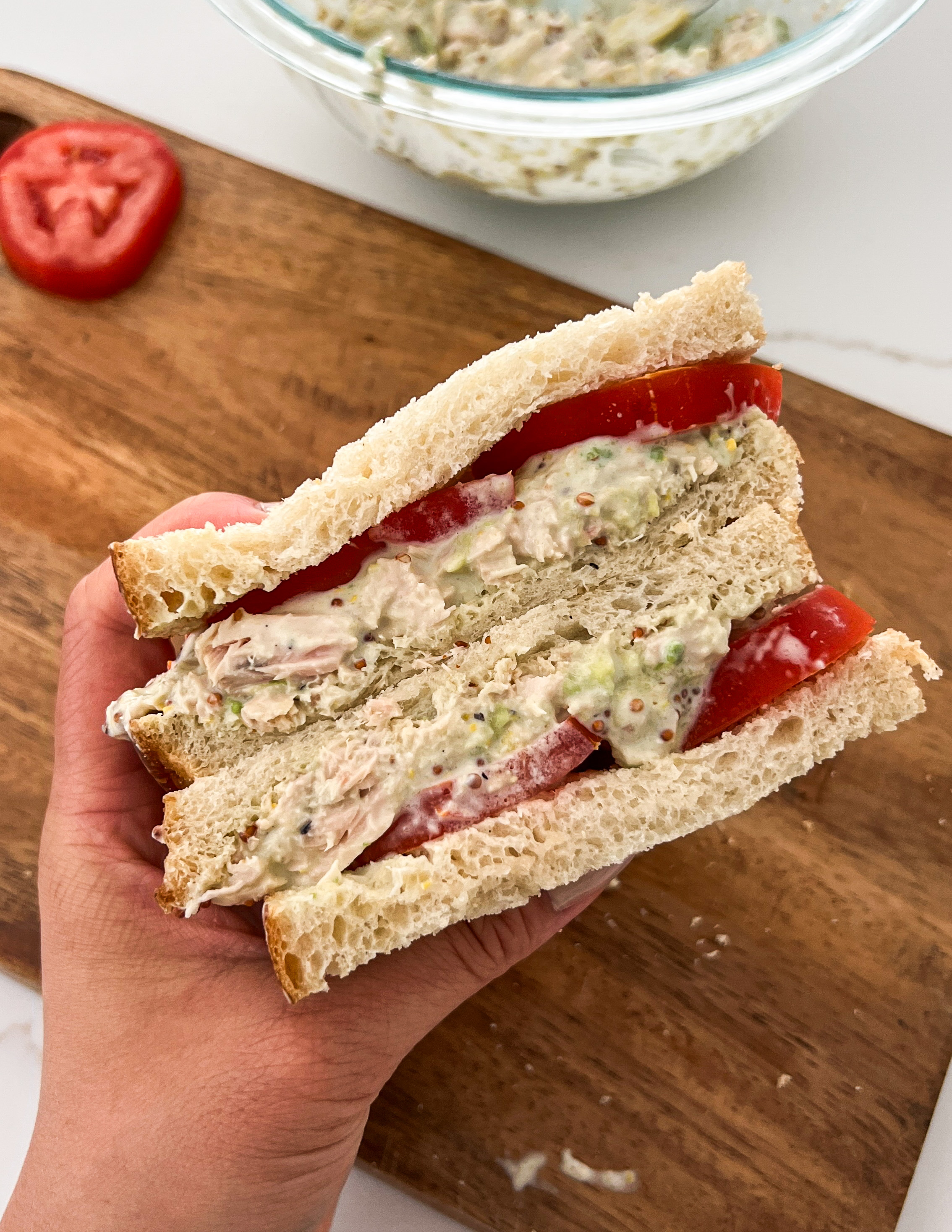 Creamy Tuna-cado Sandwich - Winnie Kison