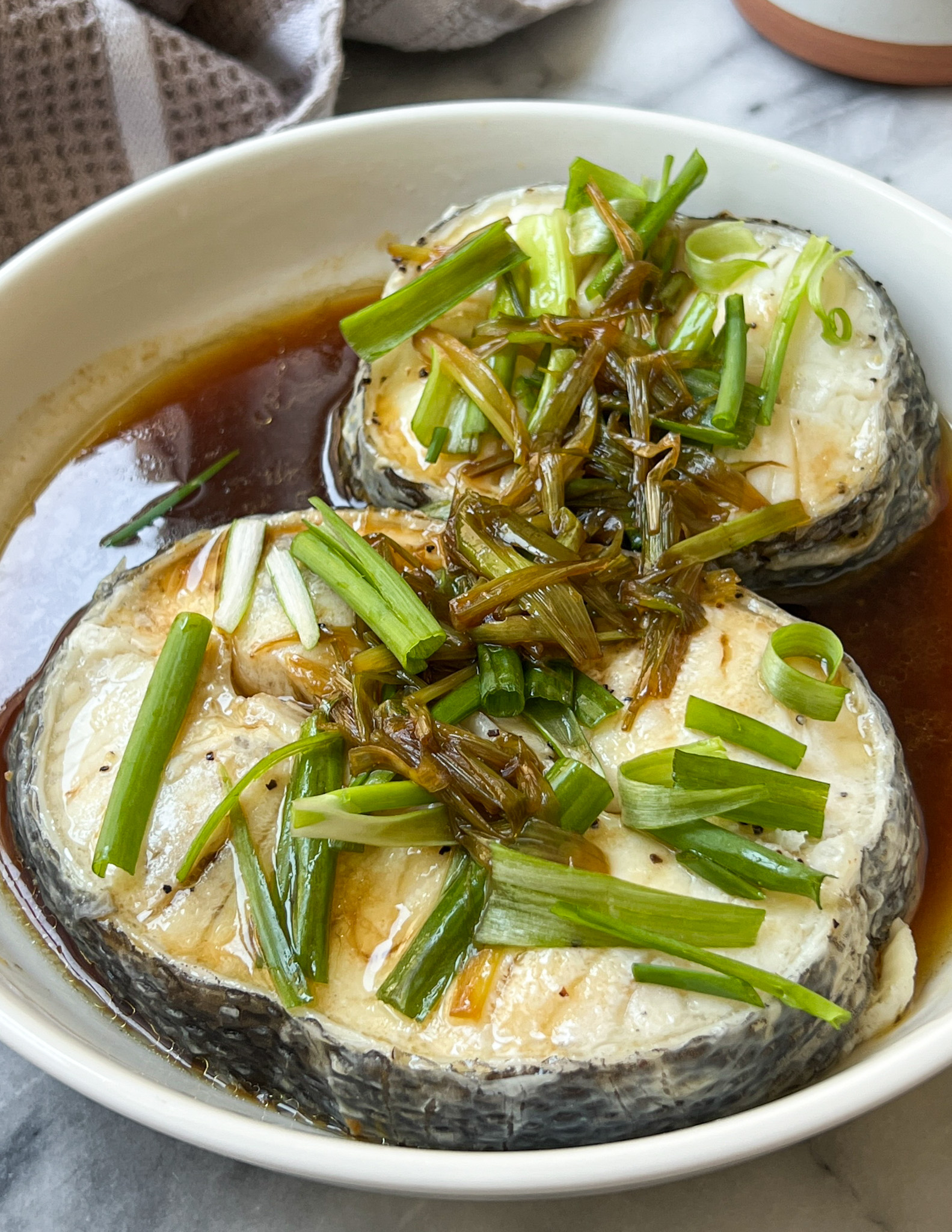 Cantonese Steamed Fish (清蒸鱼) - Winnie Kison
