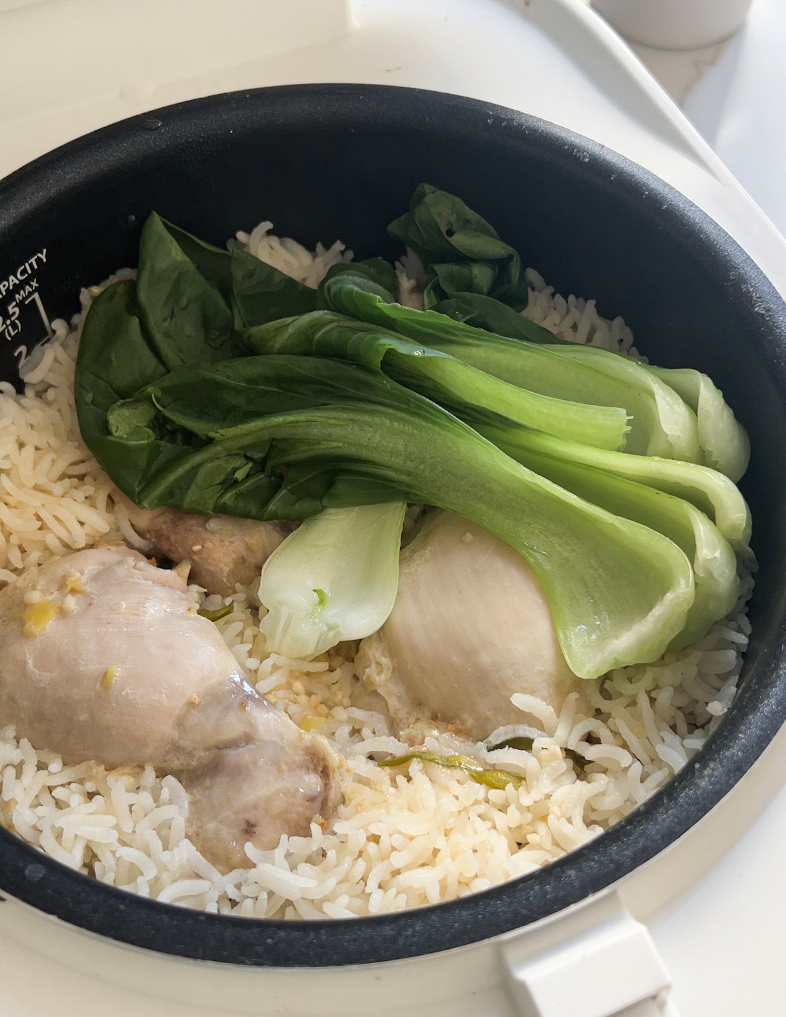 Rice Cooker Hainan Chicken and Rice (SO easy!) - Winnie Kison