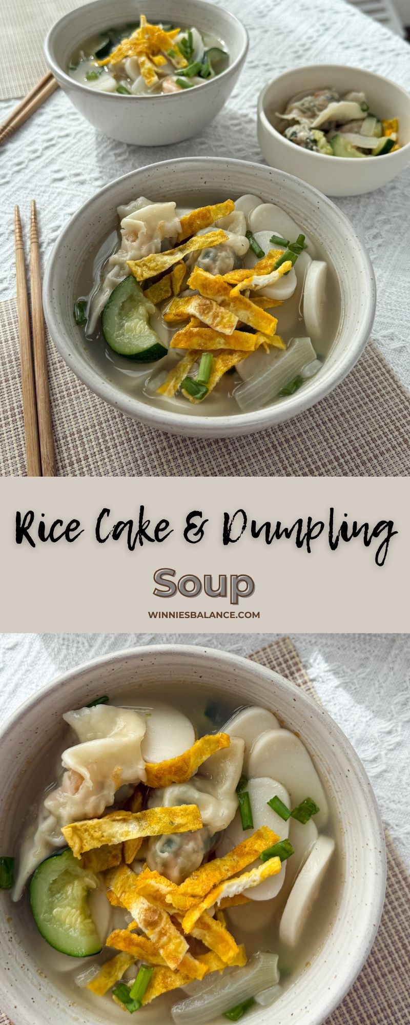 Rice Cake & Dumpling Soup - Winnie Kison