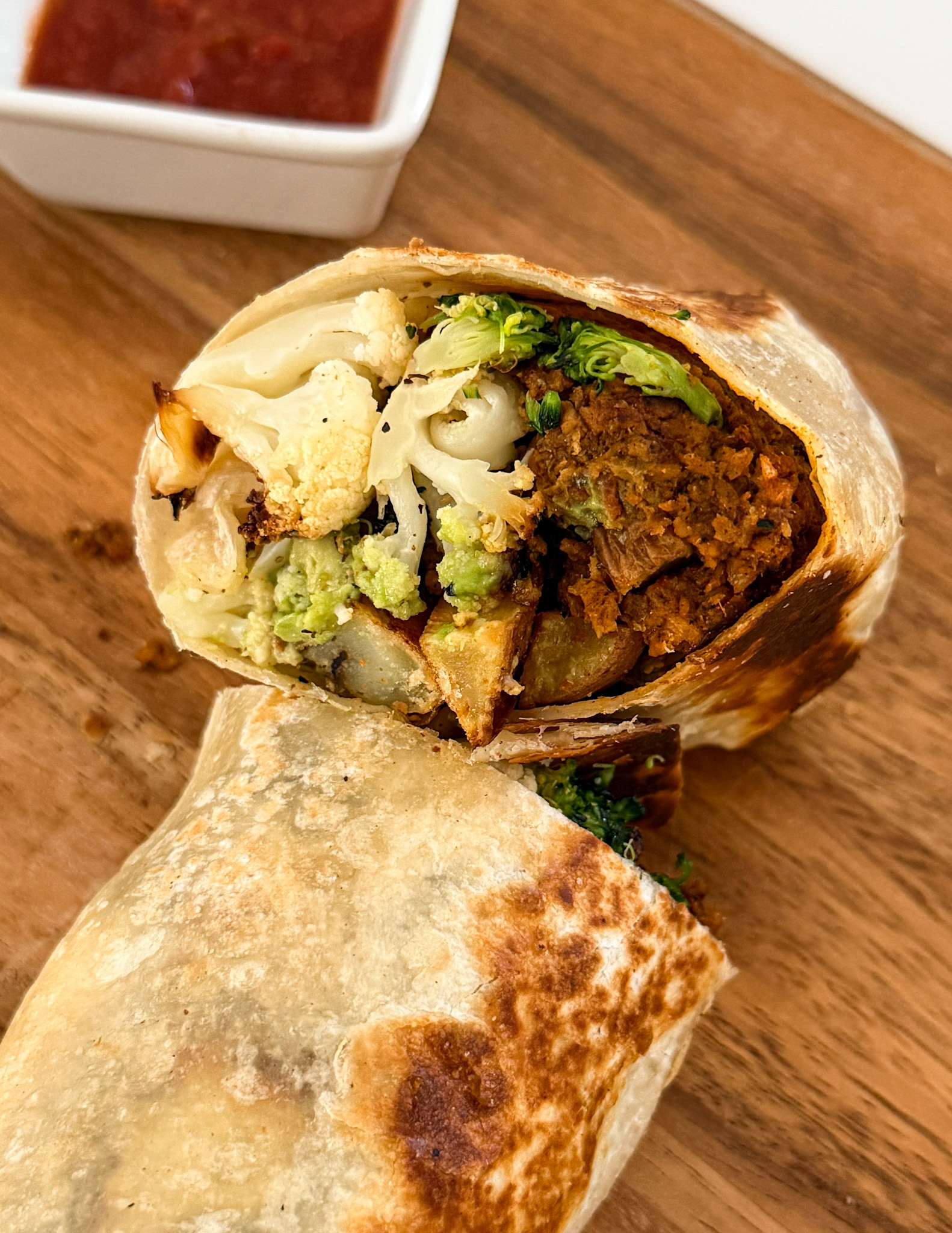 Protein Packed Vegan "Chorizo" Breakfast Burrito - Winnie's Kitchen