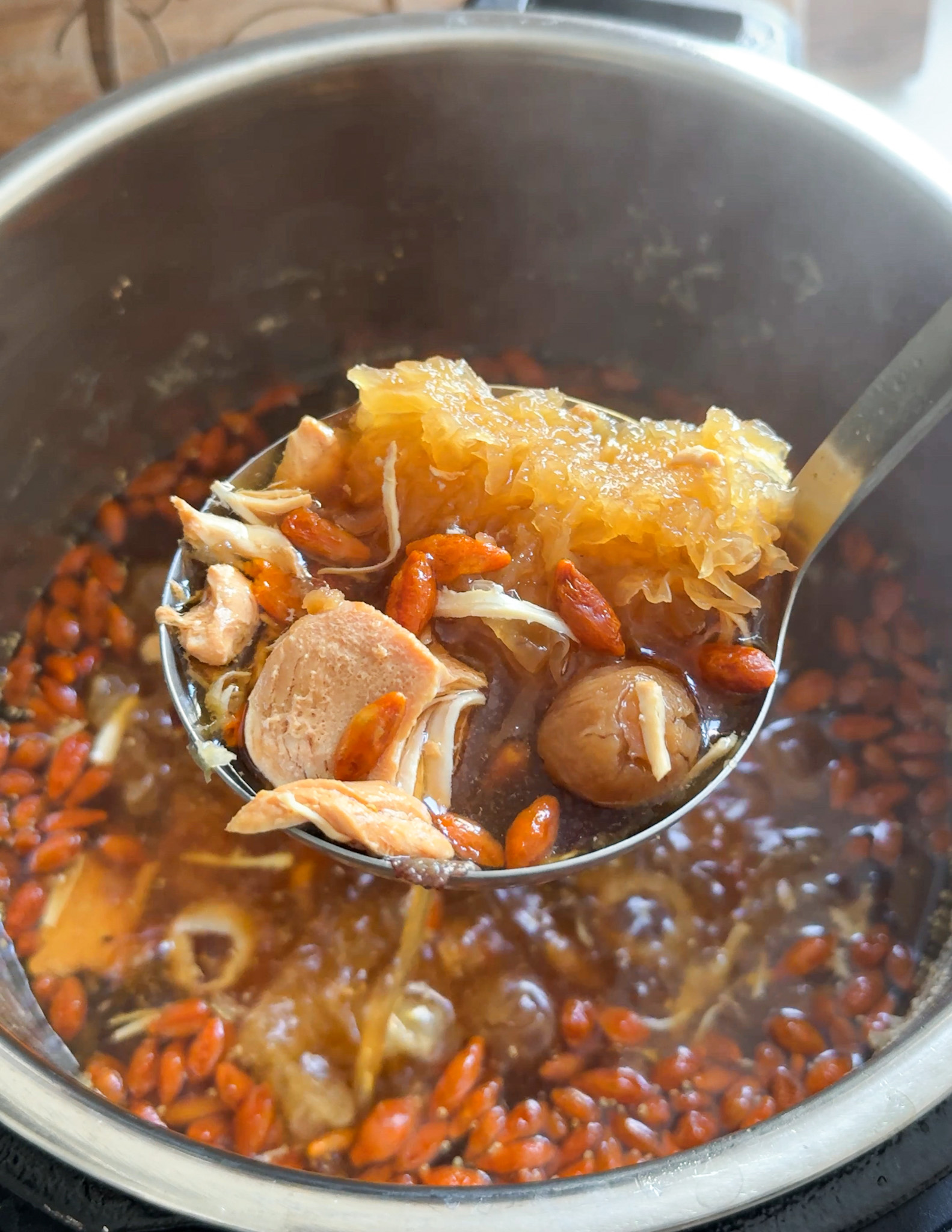 Nourishing Chicken Herbal Soup with Red Dates - Winnie Kison