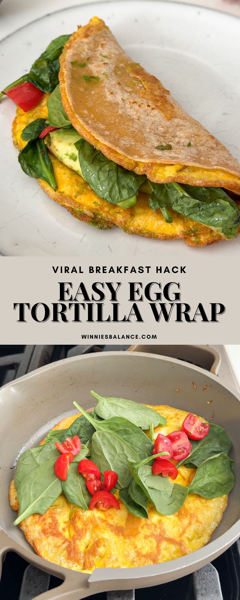 Easy Egg Tortilla Wrap (Viral Breakfast Hack) - Winnie Kison