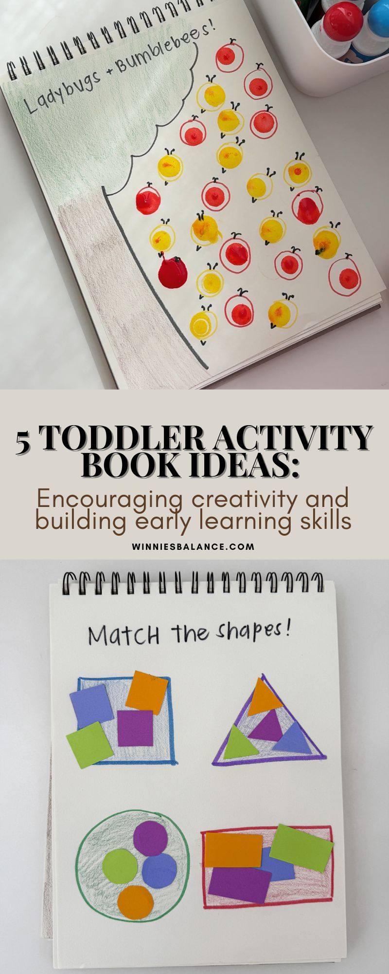 5 EASY TODDLER ACTIVITY BOOK IDEAS PT.2: TRACING, MATCHING & CREATIVE ...