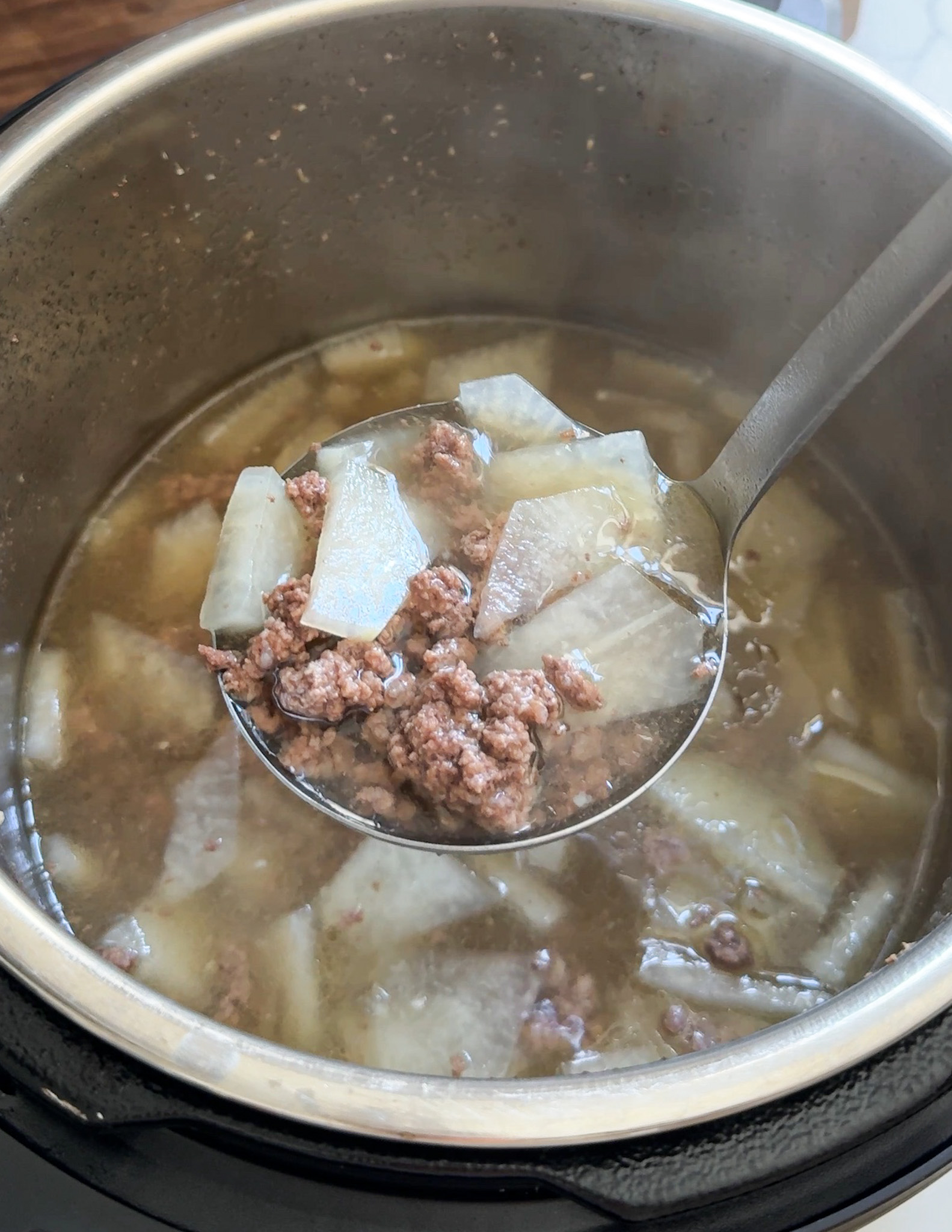 Instant Pot Korean Radish Soup (Mu Guk) - Winnie Kison