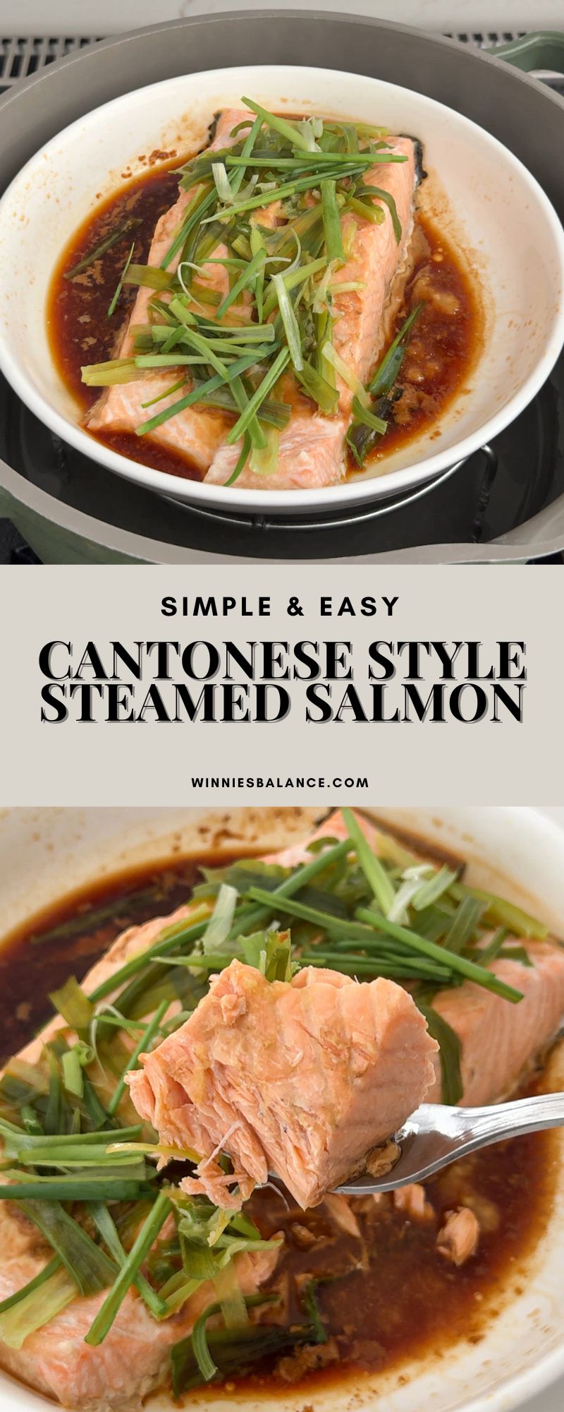 Cantonese-Style Steamed Salmon - Winnie Kison