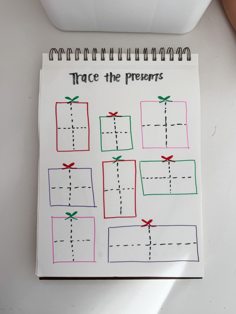 Christmas-Themed Toddler Workbook Activities: Part 16 - Winnie Kison